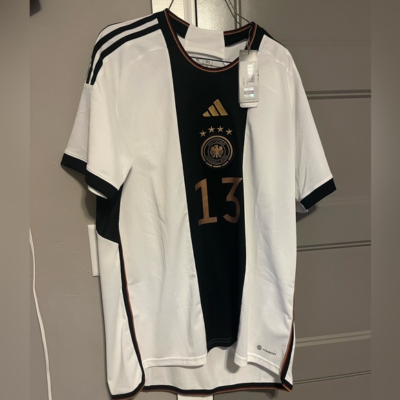 adidas | Shirts | Nwt Muller 3 Germany 222 World Cup Soccer Jersey Size ...